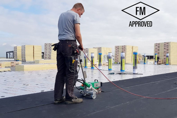 Dakbedekking met fm approval van fm global